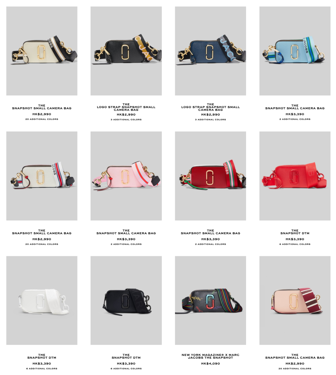 【網購貼士】香港價5折買Marc Jacobs！HK$1647起入手Snapshot相機包！ Bravel