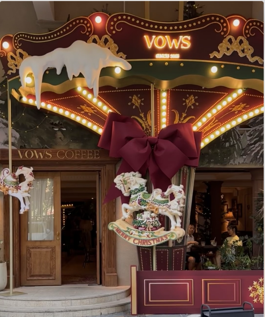 深圳聖誕法式浪漫Vows Coffee | 打卡地+YAS x AlipayHK消費保障 - Bravel